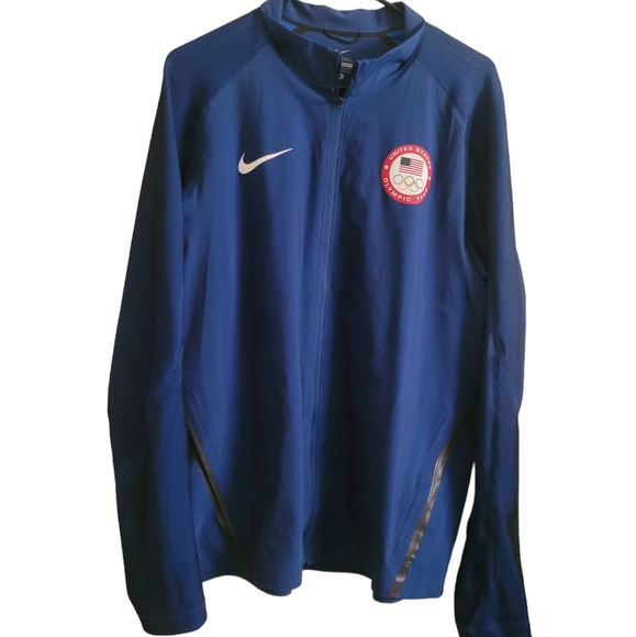 Nike | Jackets & Coats | Nike Blue United States Olympic Team Full Zip ...